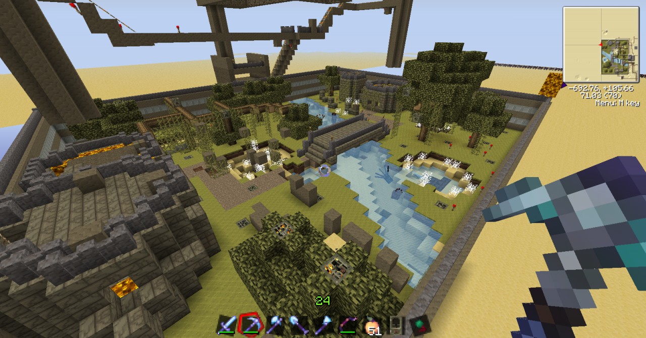 BATTLE ROYAL WITH PARKOUR Minecraft Map