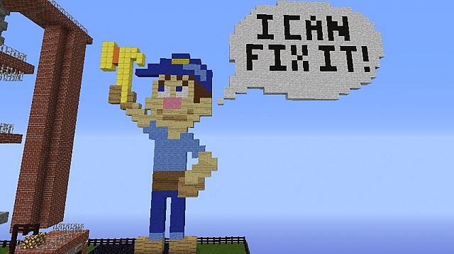 Minigame - Fix it Felix Jr (from Disney's Wreck it Ralph) Minecraft Map