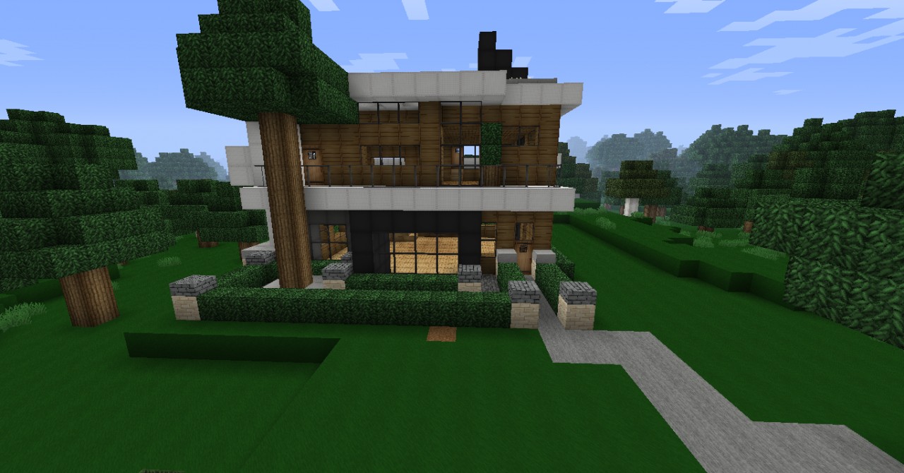 new modern house v1 Minecraft Map