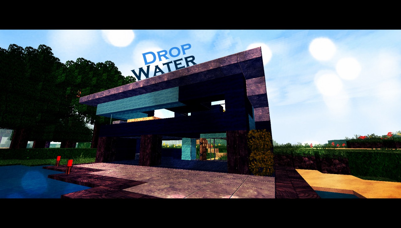Water Drop Modern House Minecraft Map
