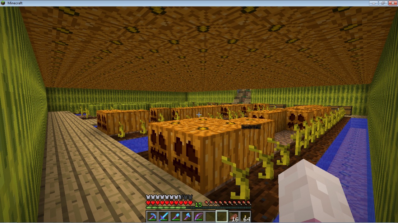 Minecraft Underground Farm Design
