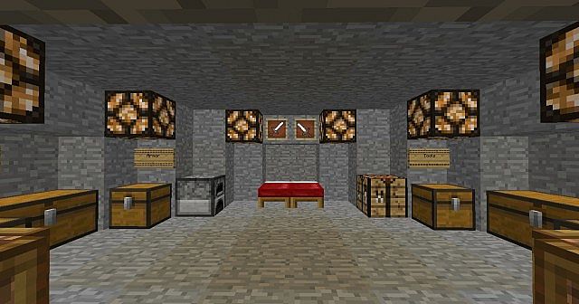 Survival Kick-Start (Secret Base) Minecraft Map