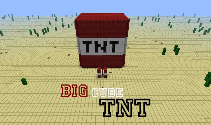 Big Cube TNT Minecraft Map