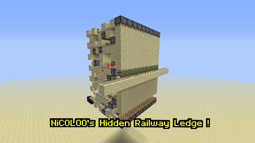 NiCOLOO's Hidden Railway Ledge ! Minecraft Map