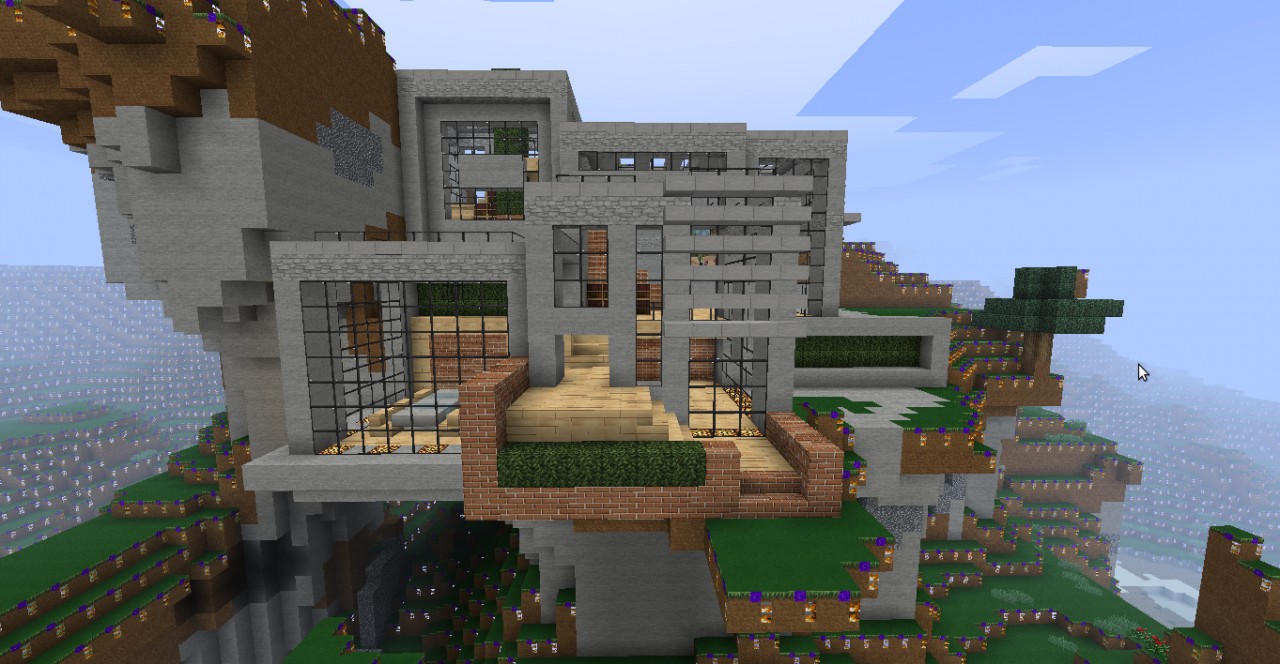 Cliffside Mountain Home Minecraft Map