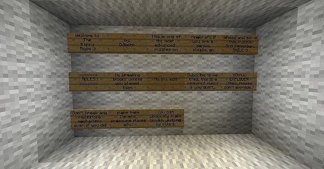 The Happy Room Minecraft Map