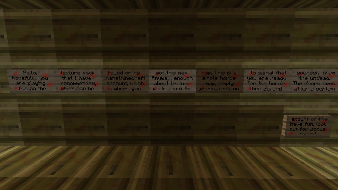 Horde Mini-Game Minecraft Map