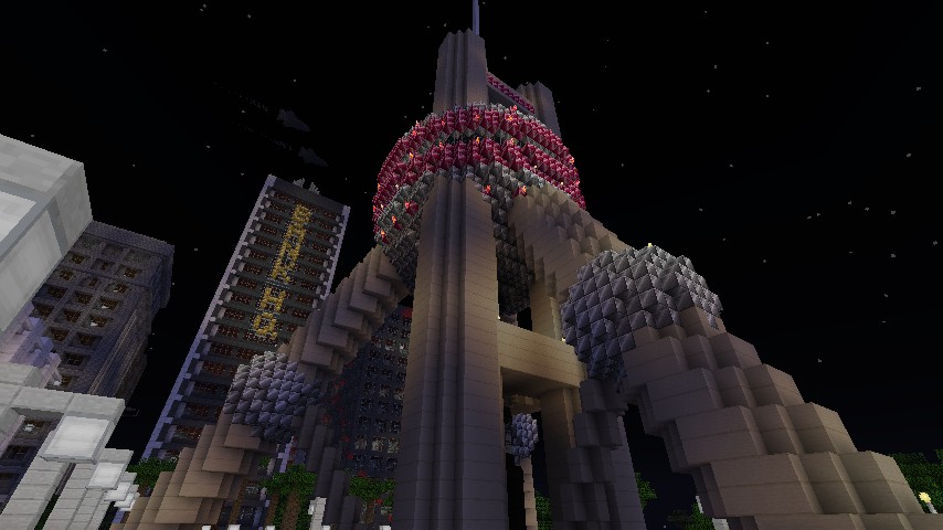 Oriental Pearl TV Tower (Shanghai, China) Minecraft Map