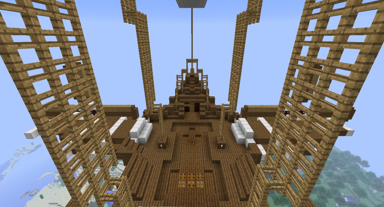 Flying Warship Minecraft Map