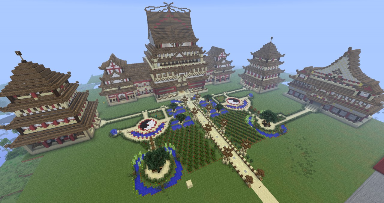 "Xin Yun" Palace (Asian, Farmed) Minecraft Map