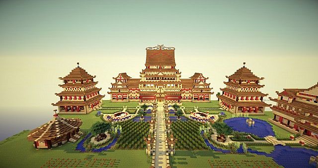 "Xin Yun" Palace (Asian, Farmed) Minecraft Map