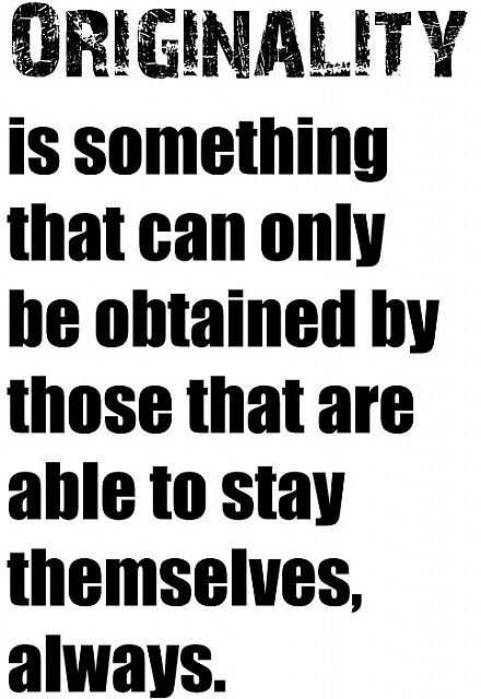 Originality - Who You Really Are