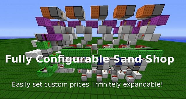 Easily Configurable Sand Shop (set custom prices) Minecraft Map