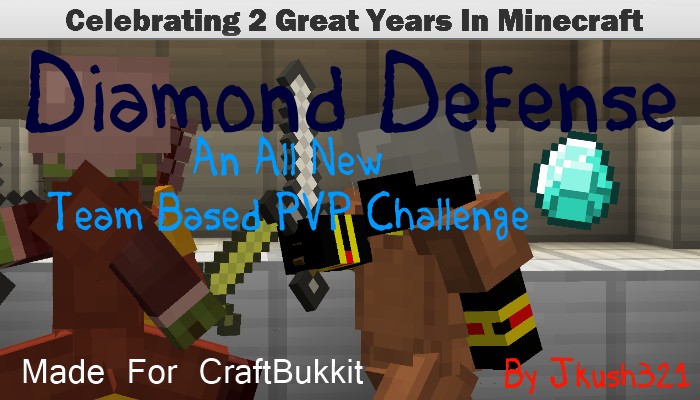 Diamond Defense - Intense PVP Zombies Vs Humans Minecraft Mod