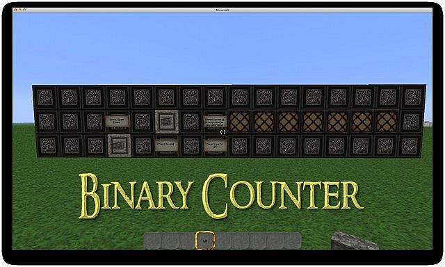 Binary Counter Minecraft Map