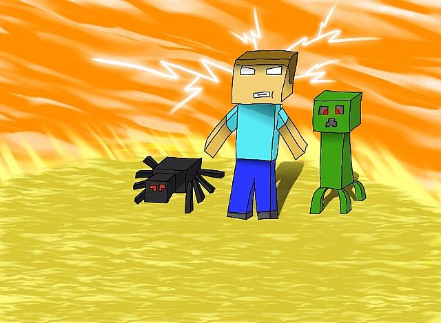 Minecraft- speed art (HEROBRINE)