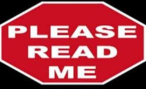 PLEASE READ! URGENT!