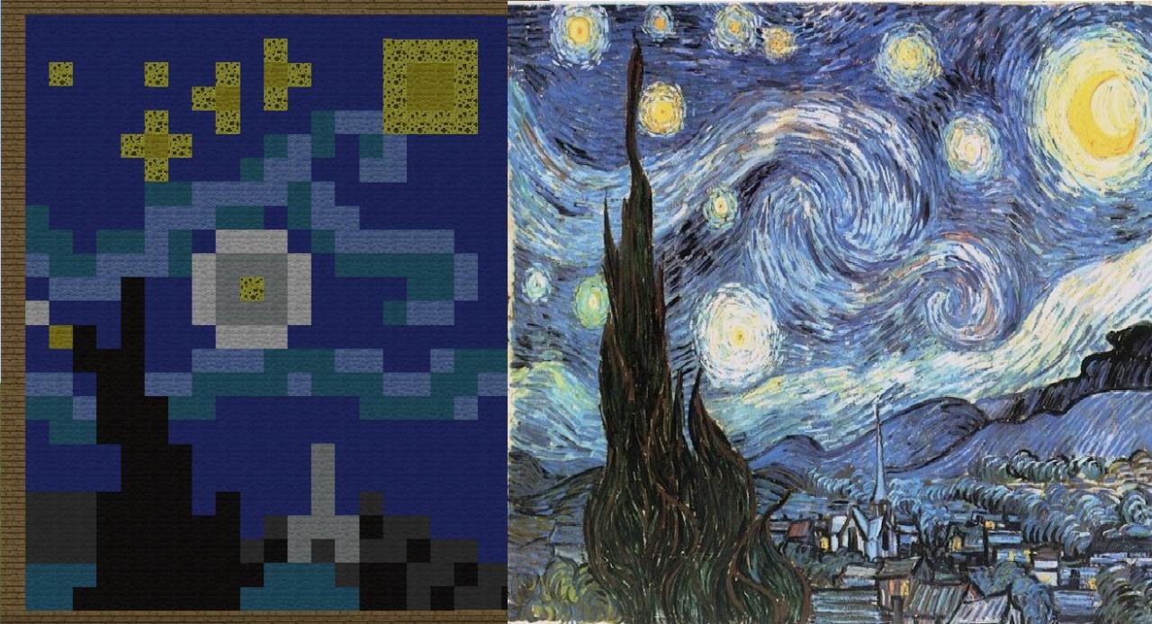 Art in minecraft style Minecraft Map