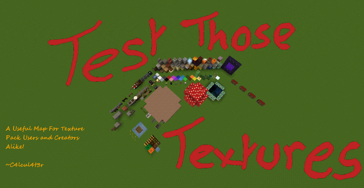 Texture Pack Test World! Minecraft Map