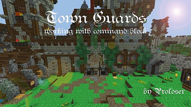 Working Town Guards for 1.4.2 with download [command block] Minecraft Map