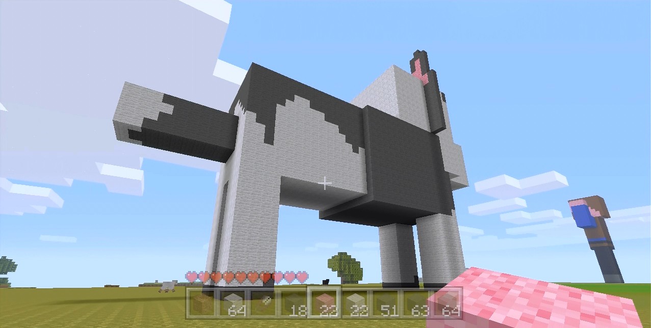 Minecraft: Huge Wolf Statue! Minecraft Map