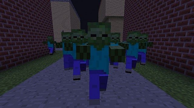 Zombie Survival Town (Survival Map) Minecraft Map
