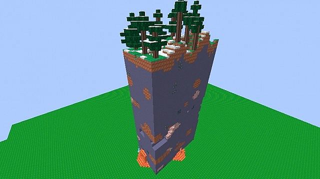 2-Chunk Survival Minecraft Map