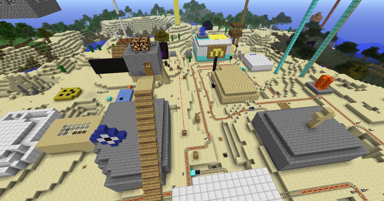 Giant future city Minecraft Map