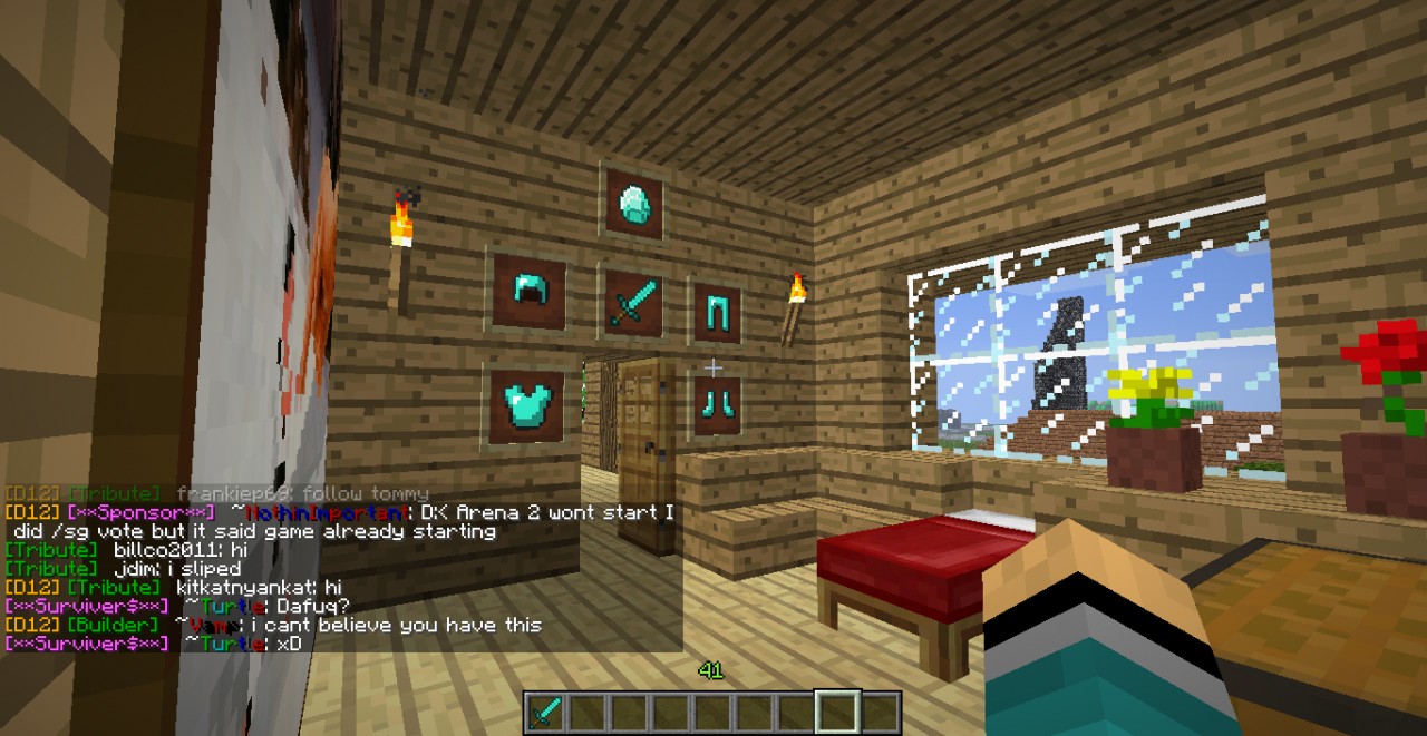 A Cool House With InDoor's Swimming Pool Minecraft Map