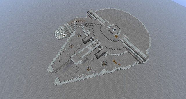 Star Wars - Millenium Falcon Corellian Freighter [Schematic] Minecraft Map