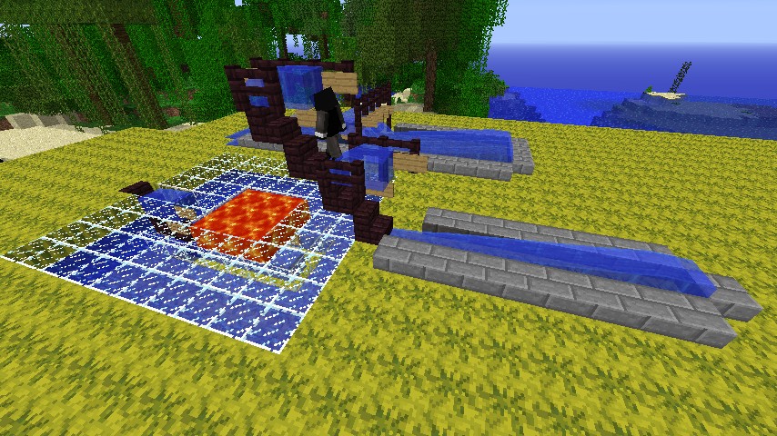 Water travelling roads Minecraft Map