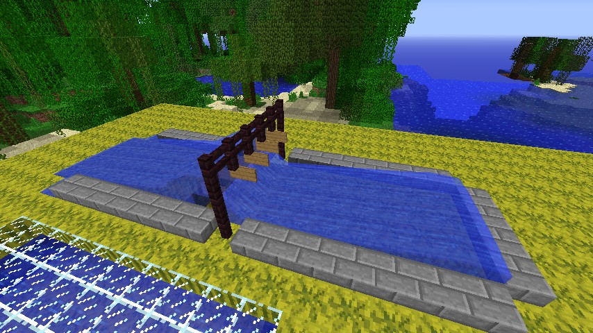 Water travelling roads Minecraft Map