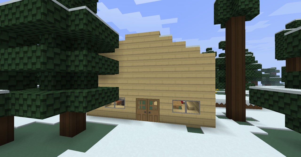 house in snow Minecraft Map
