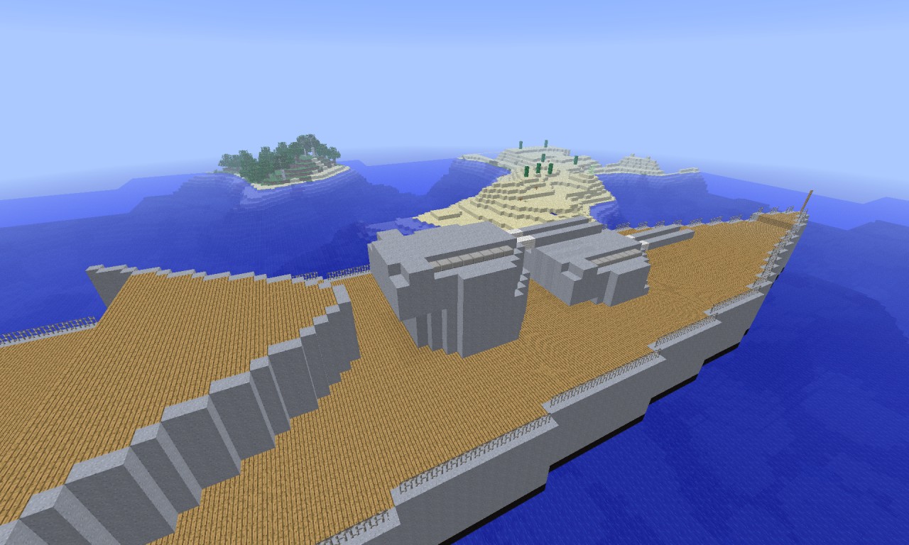HMS Hood Battlecruiser Royal Navy Minecraft Map