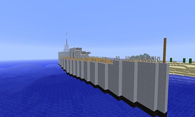 HMS Hood Battlecruiser Royal Navy Minecraft Map