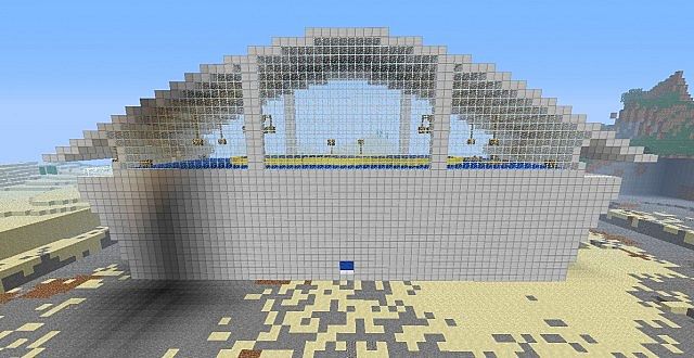 4 story modern building Minecraft Map