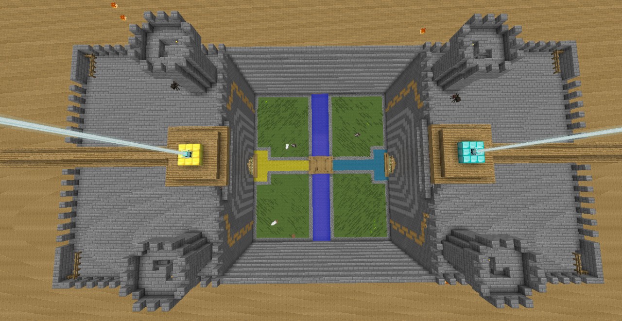 Castle Battle map Minecraft Map