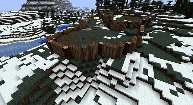 Project- Pictish style hill fort Minecraft Map