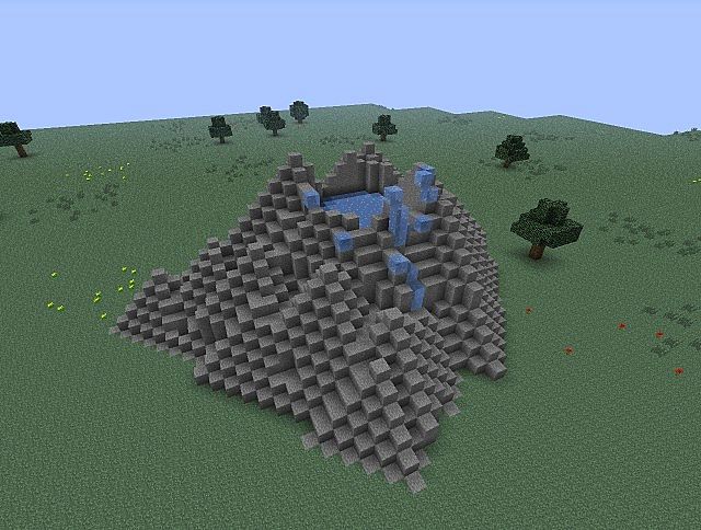 Frozen volcano Minecraft Map