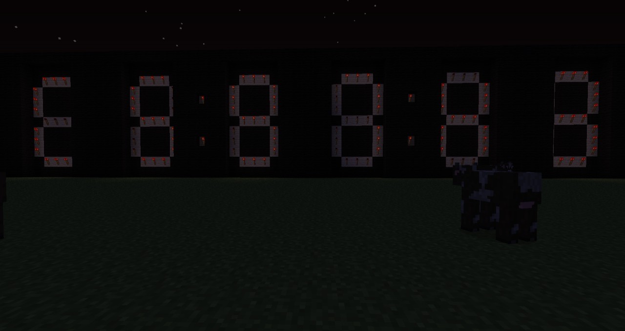 Redstone 24 Hour Clock Minecraft Map