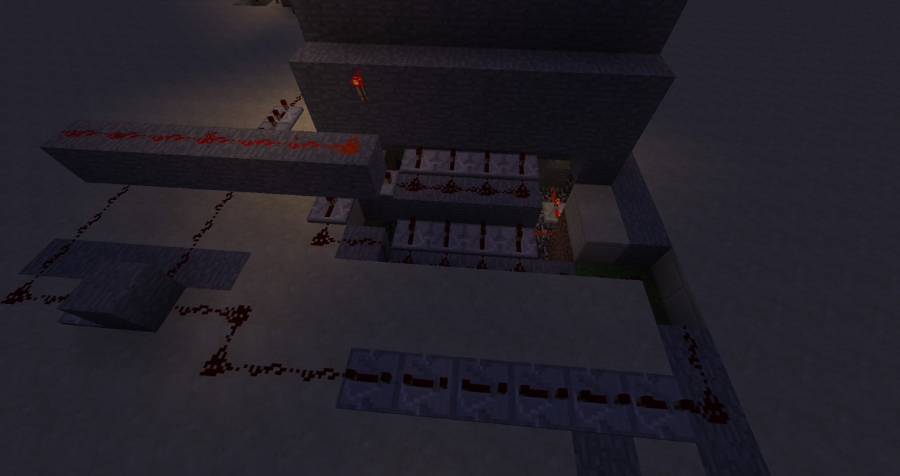 Redstone piston door Minecraft Map