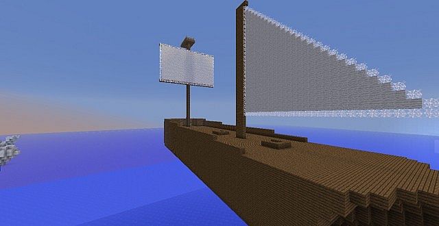 wooden boat Minecraft Map