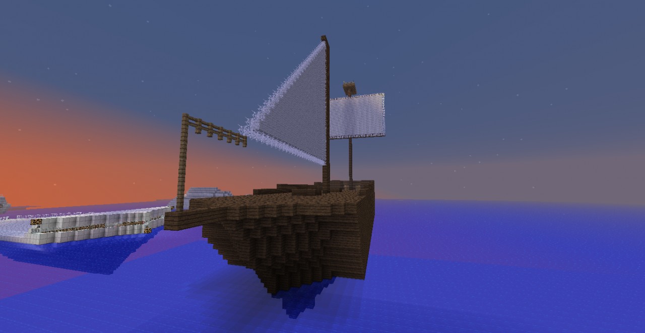 wooden boat Minecraft Map