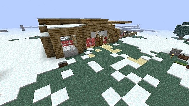 Snowy Farm Cottage Minecraft Map