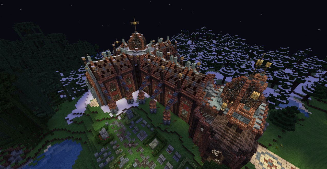 Wood & Brick Cathedral Minecraft Map