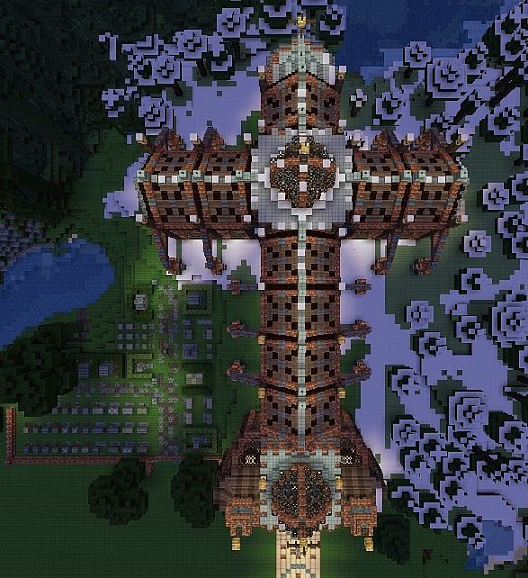 Wood & Brick Cathedral Minecraft Map