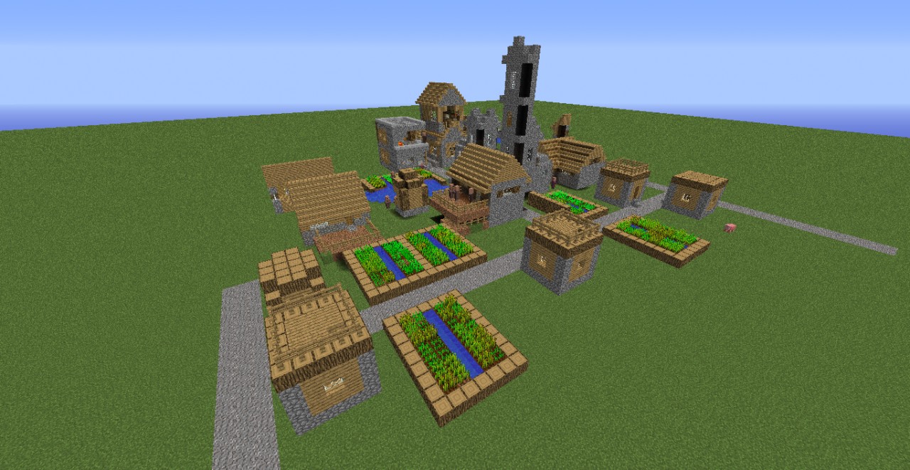 Strange NPC village Minecraft Project