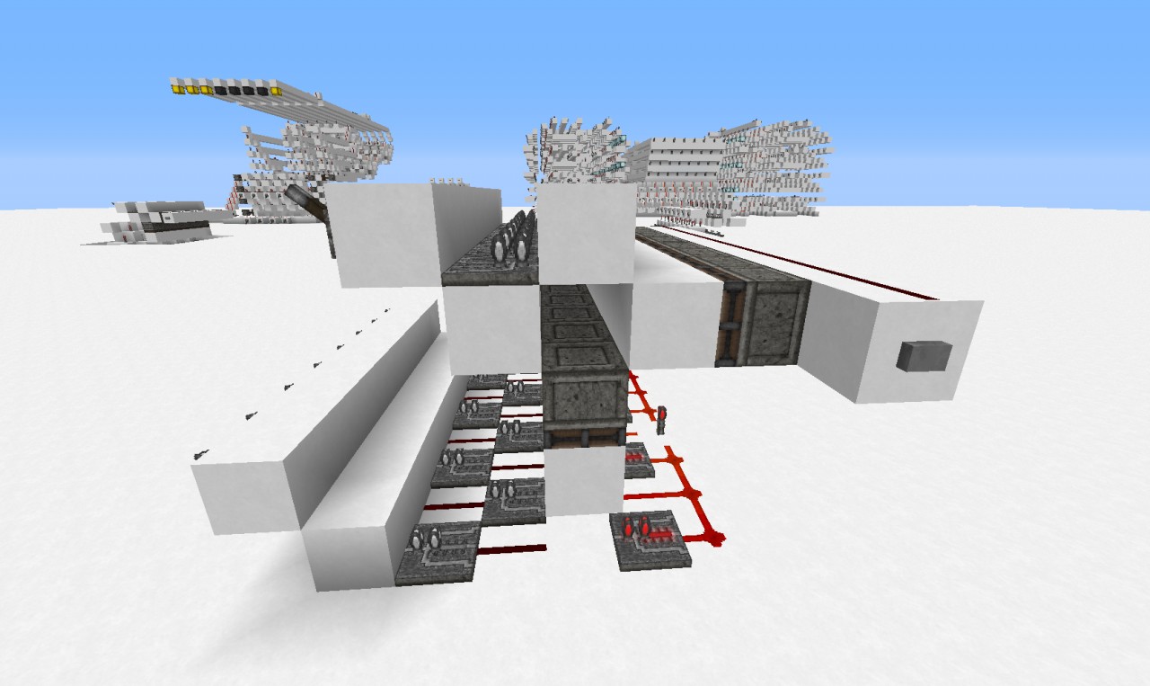Redstone contraption - BUD based 1 byte memory cell Minecraft Map