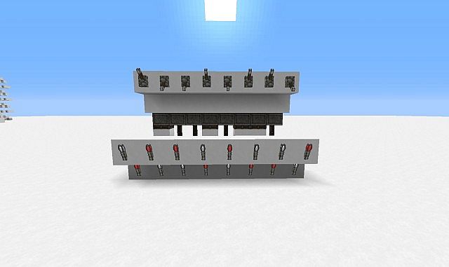 Redstone contraption - BUD based 1 byte memory cell Minecraft Map