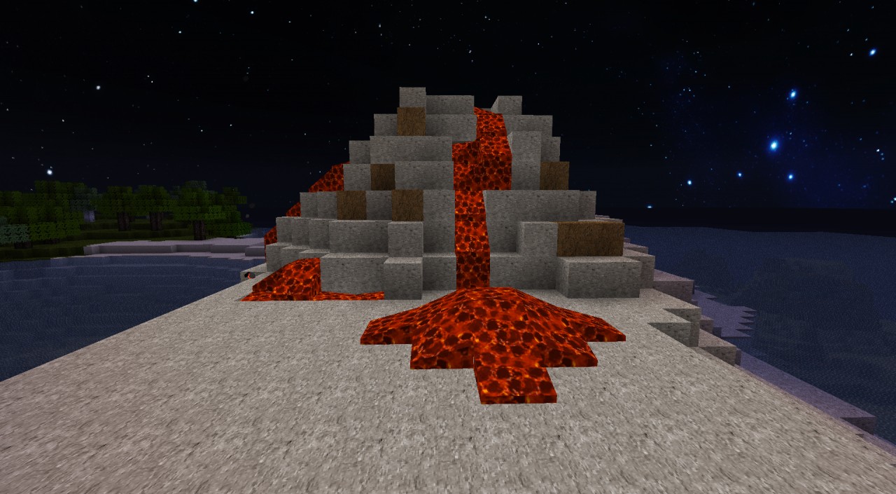 Volcano Island Minecraft Map